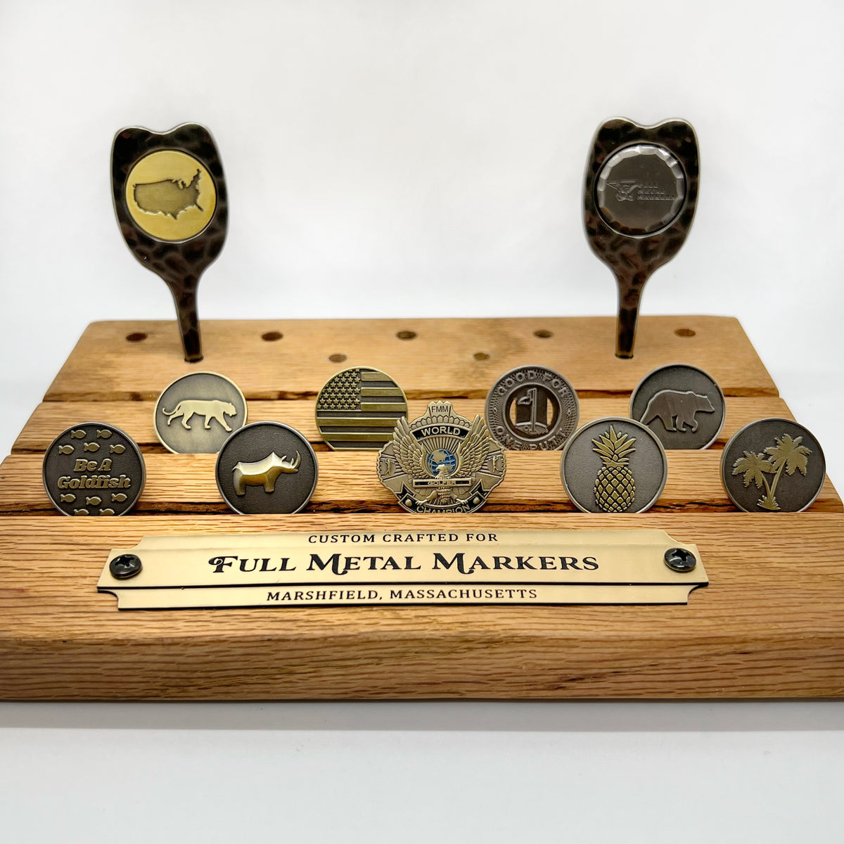 CUSTOM WOODEN BALL MARKER DISPLAY – Full Metal Markers