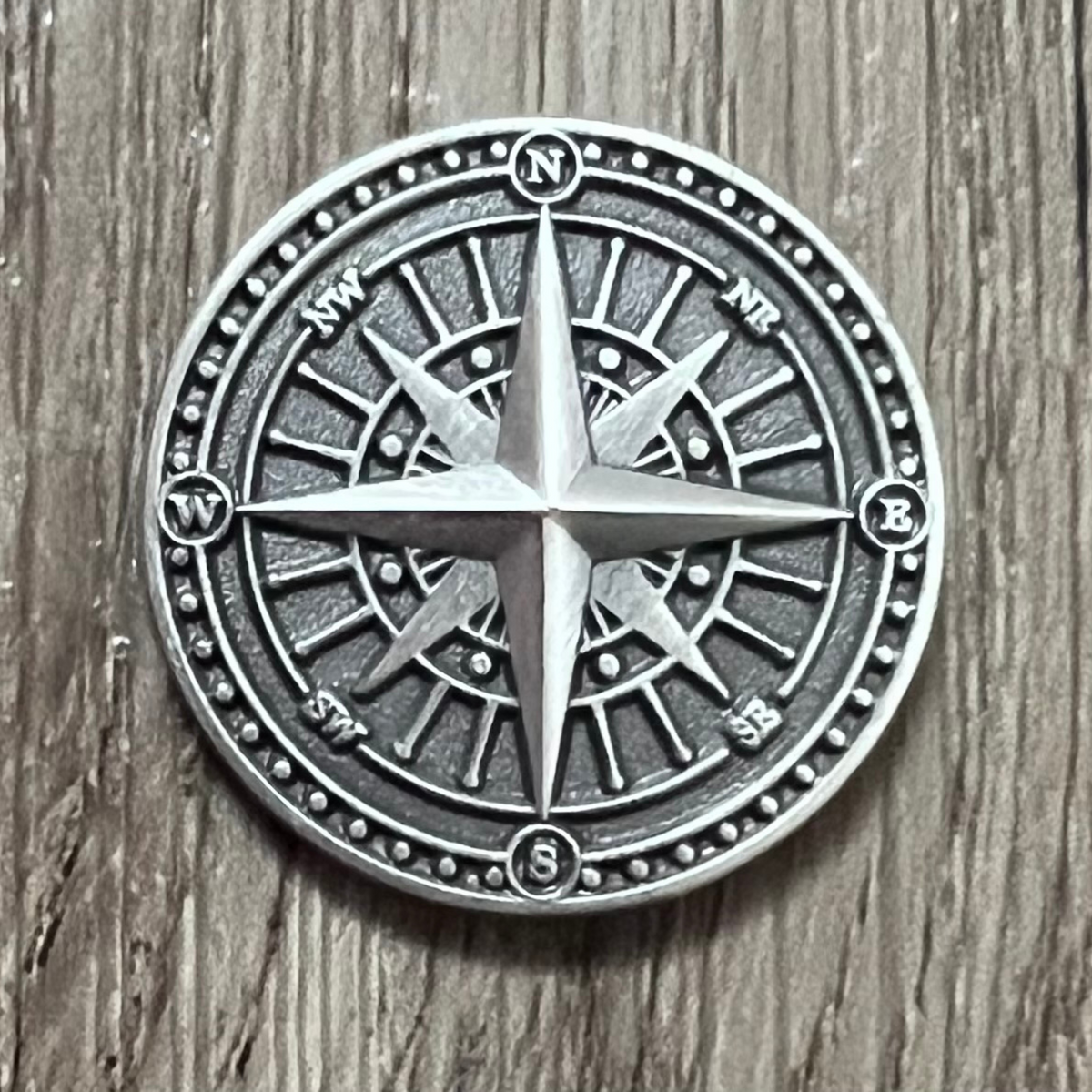 Compass Golf Ball Marker – Full Metal Markers