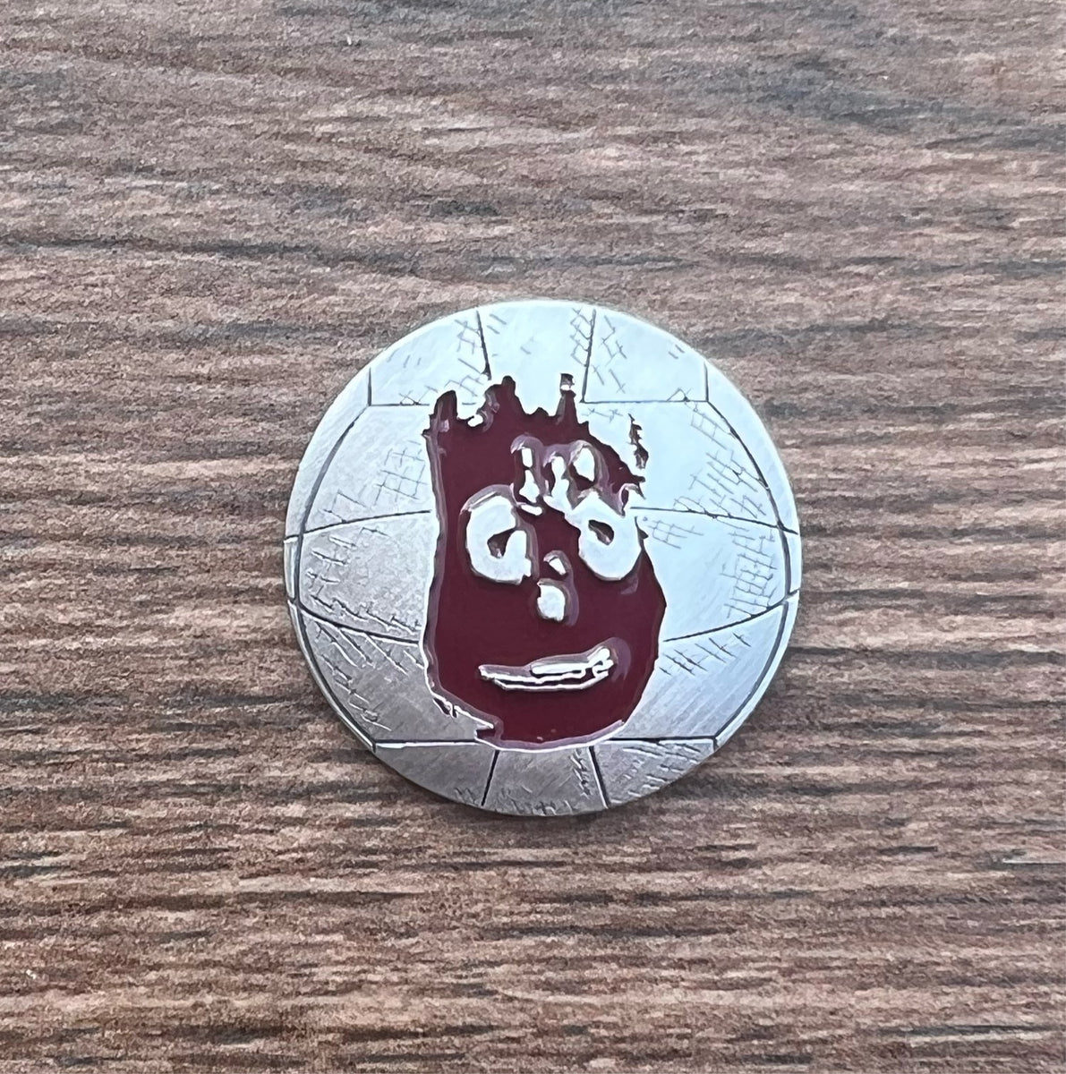 Wilson Volleyball Magnetic Golf Ball Marker | Full Metal Markers