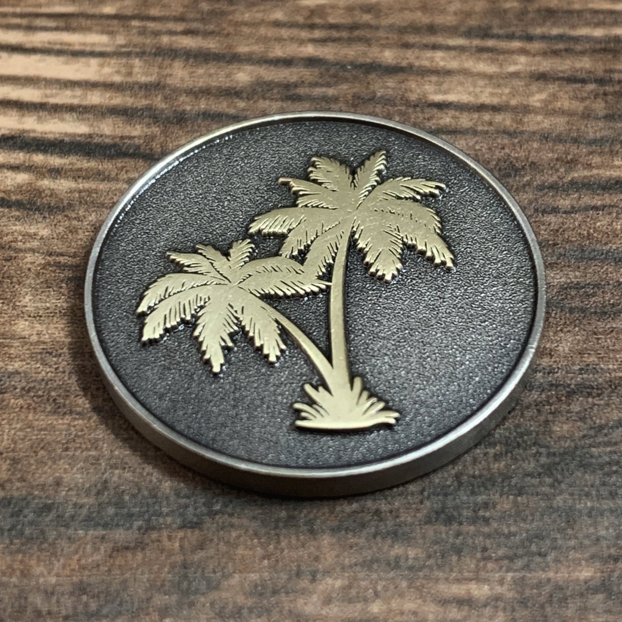 Palm Tree Magnetic Golf Ball Marker | Full Metal Markers
