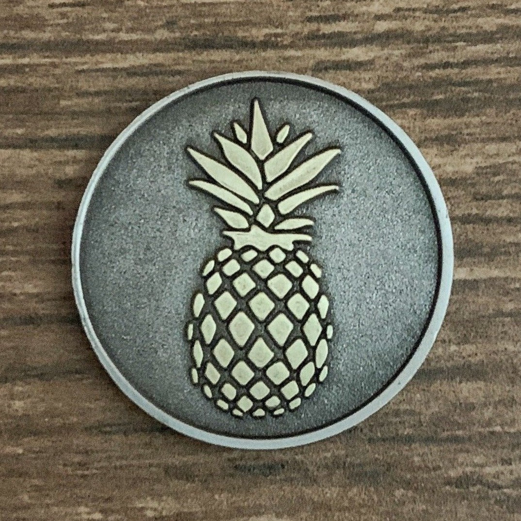 Pineapple Magnetic Golf Ball Marker | Full Metal Markers