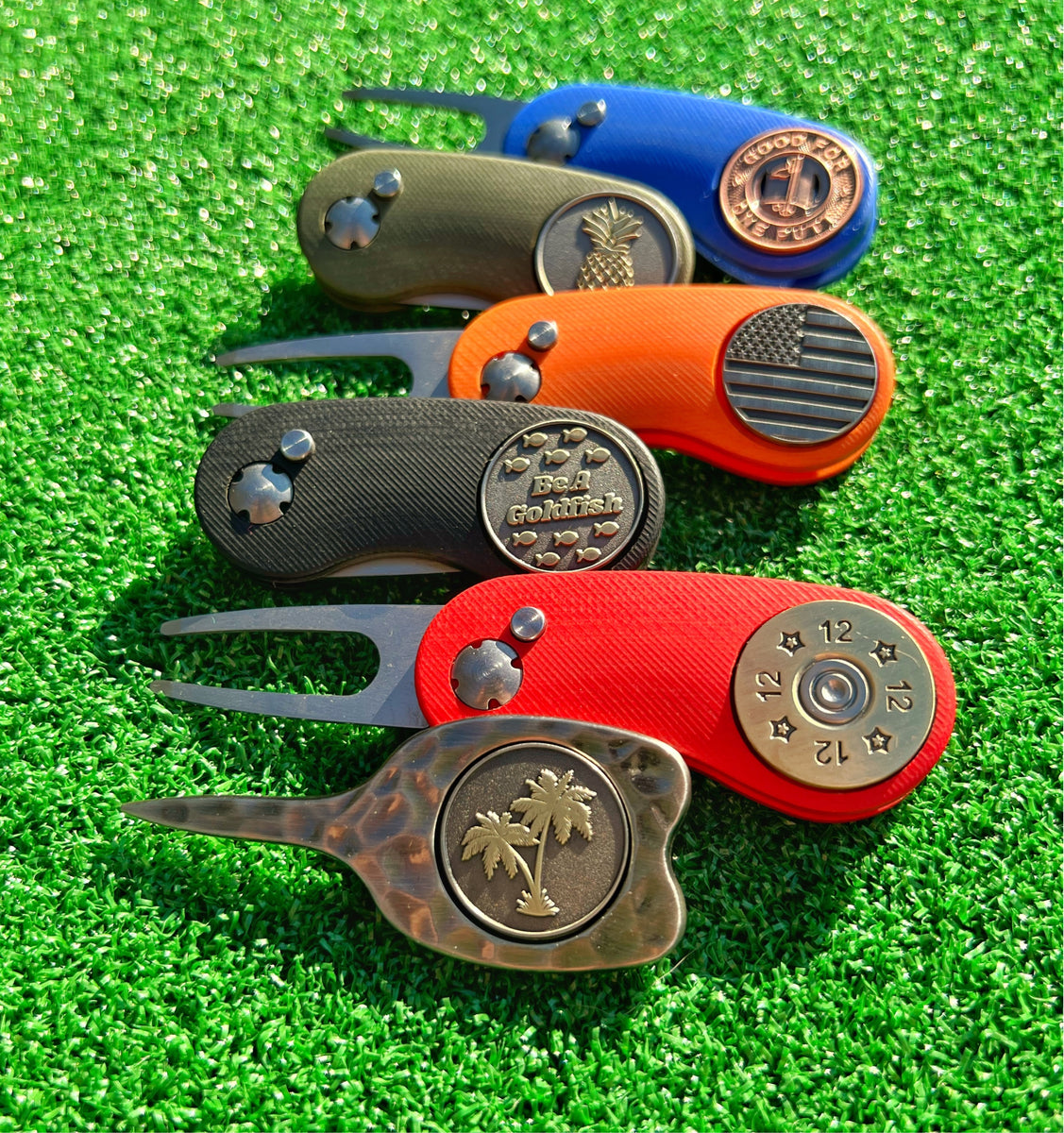 Magnetic Divot Tool + Marker (Any Design) – Full Metal Markers