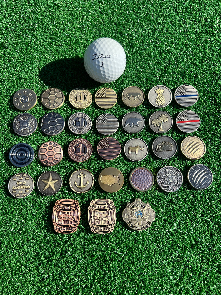 Mix and Match Custom Golf Ball Marker Trio | Set of 3 | Full Metal Markers